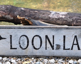 Personalized Lake Sign Rustic Hand Made Vintage Wooden Sign | Etsy