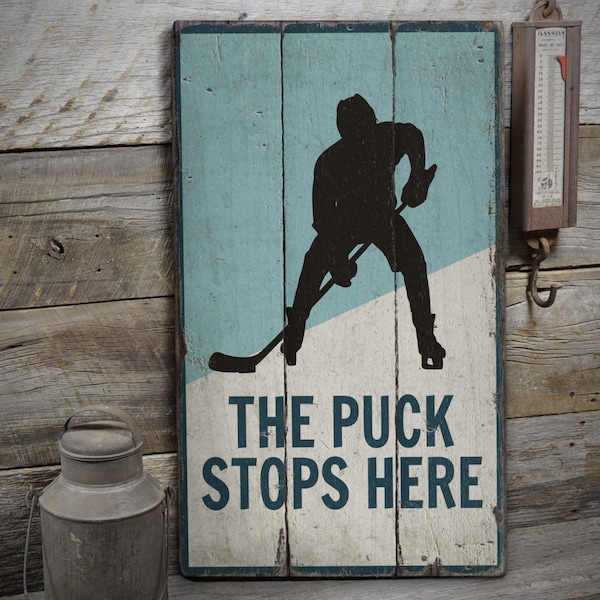 Wooden Hockey Signs - Etsy