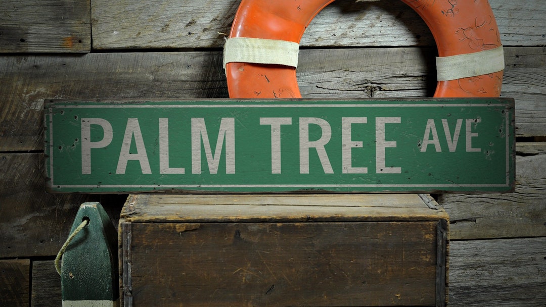 Palm Tree Sign, Palm Tree Decor, Palm Tree Decor, Ocean Gift, Beach ...