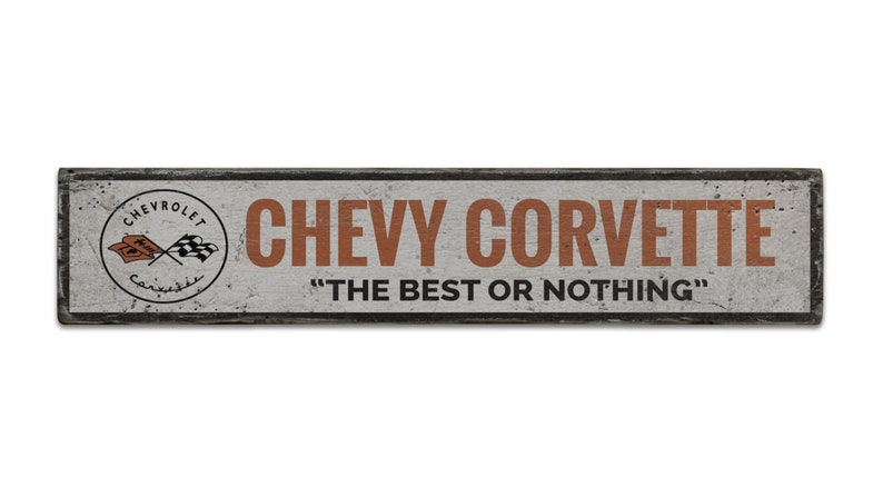 Old Chevy Corvette Sign Wooden Corvette Sign Wooden Corvette | Etsy