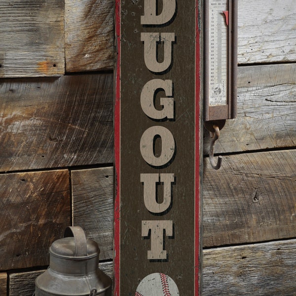Baseball Dugout Sign - Etsy