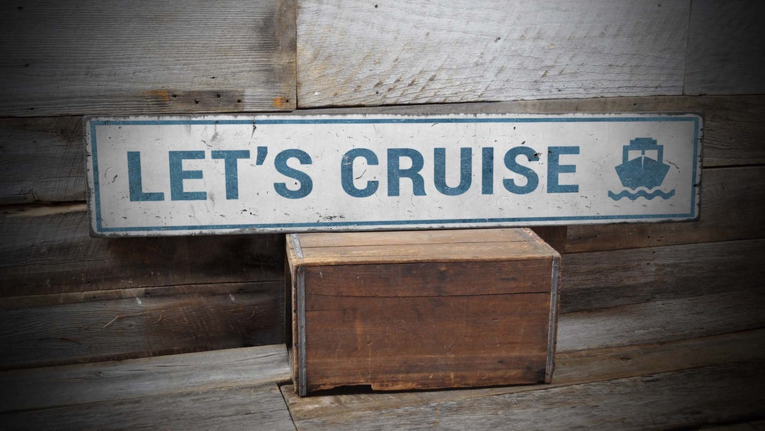 Let's Cruise Sign, Cruise Ship Decor, Beach House Decor, Sea Voyage ...