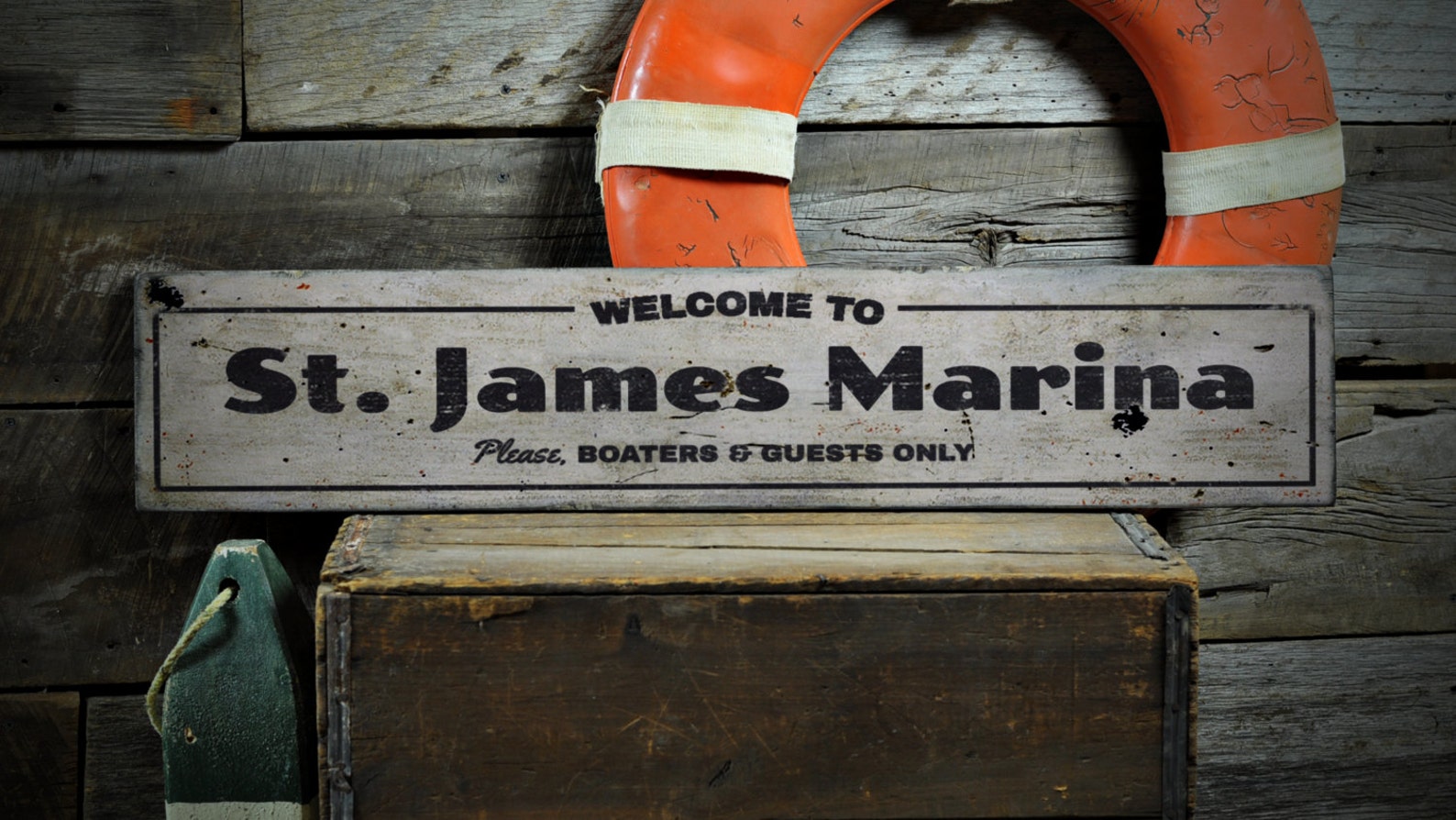 Welcome to Marina Wood Sign Custom Boaters & Guests Only | Etsy