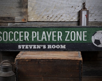 Soccer Street Sign Soccer Team Player Ball Signs Gift - Etsy