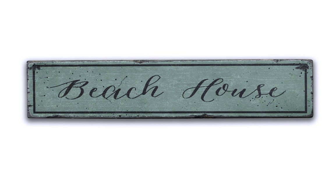 Beach Wall Decor Beach House Sign Wooden Beach Sign Coastal | Etsy