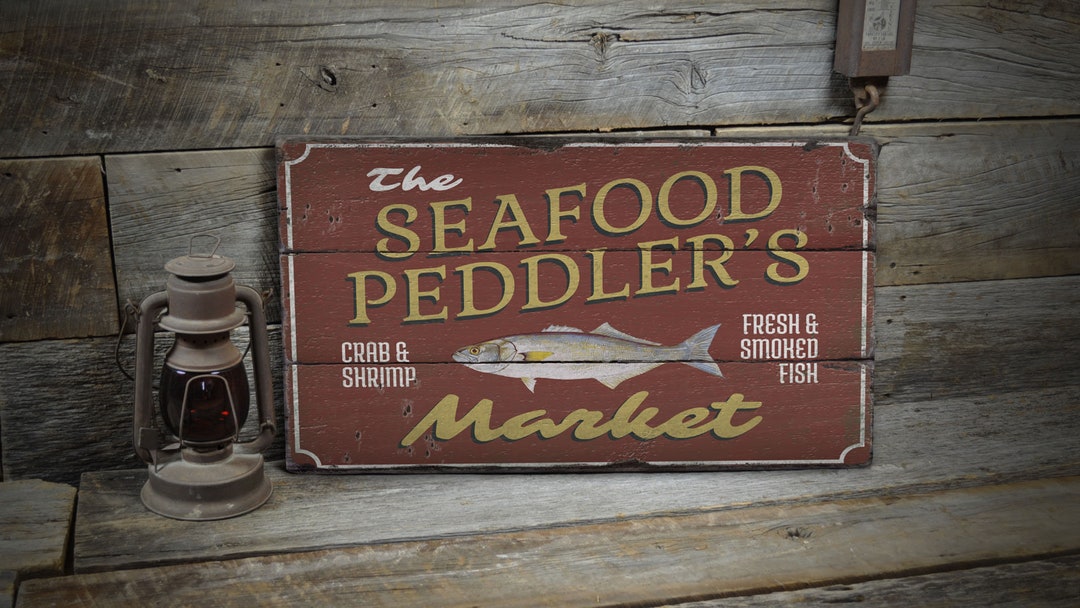 Seafood Eats Sign, Seafood Market Sign, Fish Shop Sign, Beach Dream ...