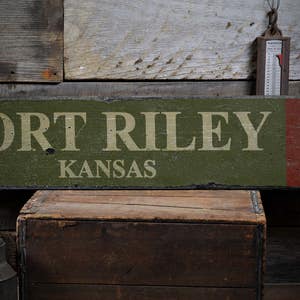 Fort Riley Sign, Custom Military Sign, Fort Riley Gift, Fort Riley ...