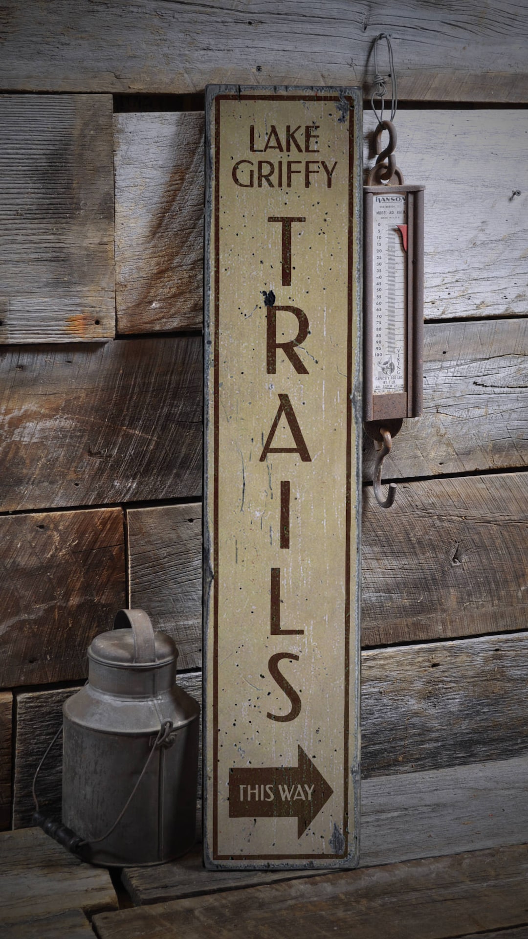 Trails Wood Sign, Rustic Trail Sign, Trail Lover Gift, Hiking Sign ...