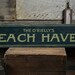 Beach Haven Wood Sign, Personalized Family Name Beach House Decor ...