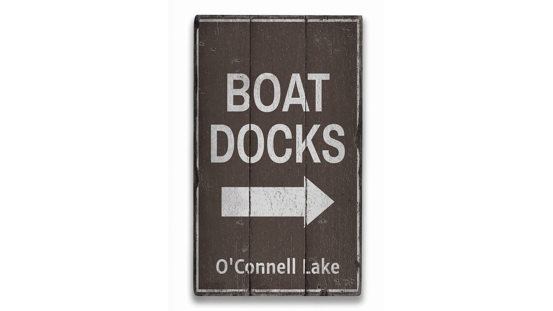 Boat Docks Sign Boat Docking Sign Boat Ramp Signs Wooden | Etsy
