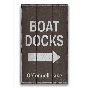Boat Docks Sign, Boat Docking Sign, Boat Ramp Signs, Wooden Boat Decor ...