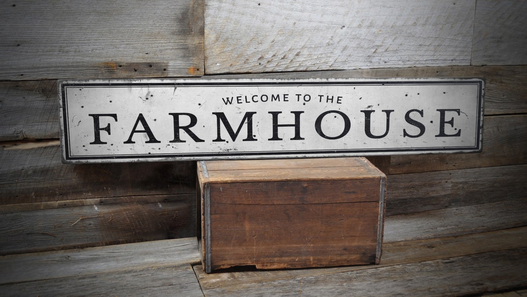 Farmhouse Welcome Sign, Farmhouse Decor, Entryway Decor, Farmhouse Sign ...