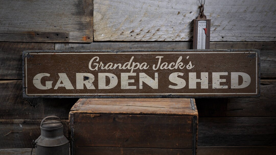 Garden Shed Sign, Wood Shed Decor, Garden Shed Gift, Garden Gift ...