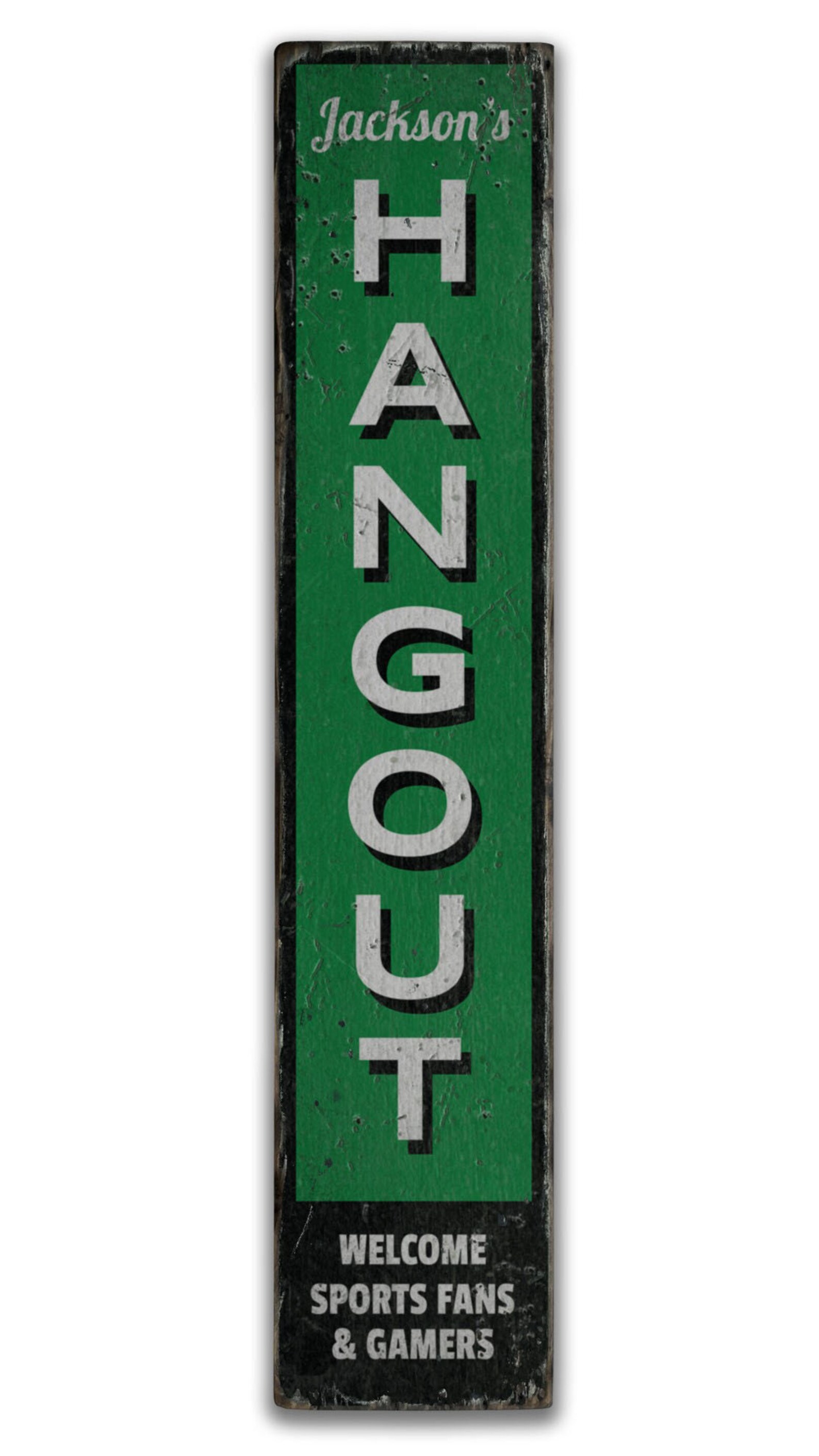Hangout Sign, Wood Hangout Sign, Wooden Hangout Sign, Room Decor, Wood ...