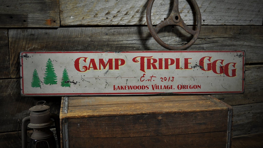 Custom Lodge or Campgrounds Sign, Camp Lovers, Wooden Camping Sign ...