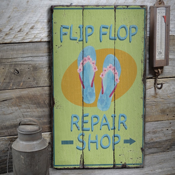 Wood Flip Flop Sign - Etsy