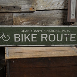 Biking Sign, Wooden Biking Sign, Bike Room Gift, Bike Trail Decor ...