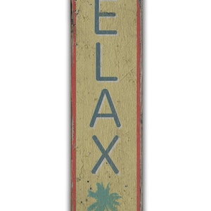 Relaxing Sign, Wooden Relax Signs, Relax Wooden Gift, Summer Gift ...