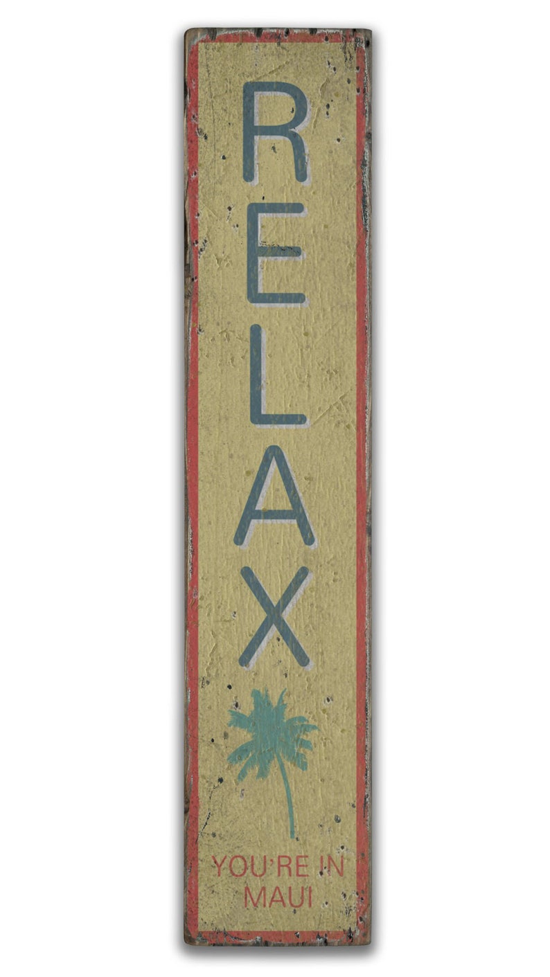 Relaxing Sign Wooden Relax Signs Relax Wooden Gift Summer - Etsy