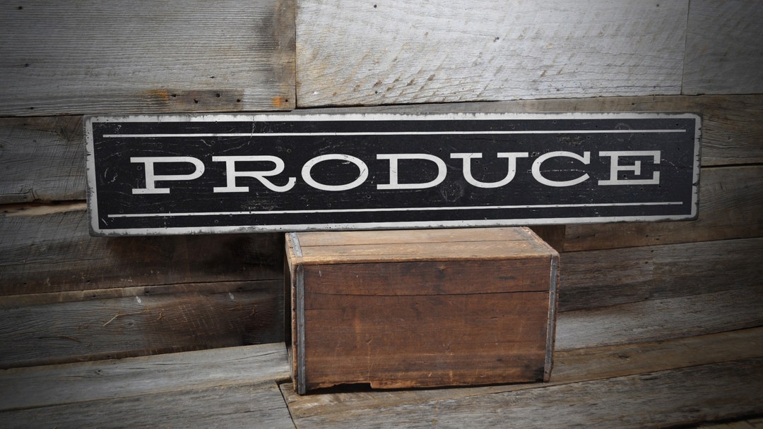 Produce Sign, Farmers Market Sign, Farmhouse Kitchen, Produce Farm ...