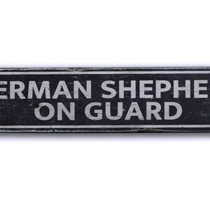 German Shepherd on Guard Sign, German Shepard Sign, Custom Pet Sign ...