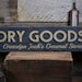 Goods Arrow Sign, Custom Dry Goods Decor, Dry Goods Sign, General Store ...