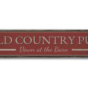 Country Pub Signs, Country Pub Decor, Sign for the Country Pub, Wooden ...