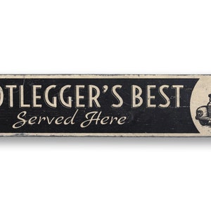 Bootlegger's Best, Served Here, Prohibition Decor, Speakeasy Sign ...