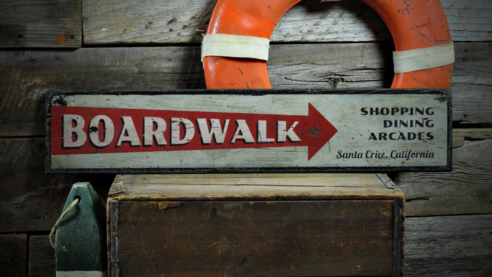 Boardwalk Arrow Sign Custom Boardwalk Sign Arcade Sign | Etsy