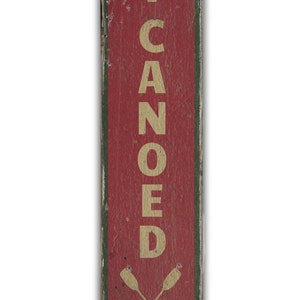 Canoeing Sign, River Canoeing Sign, Wooden Canoeing Sign, Canoe Rides ...