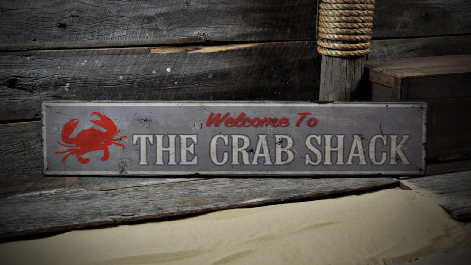 Custom Welcome to Crab Shack Sign Rustic Hand Made Vintage Wooden - Etsy