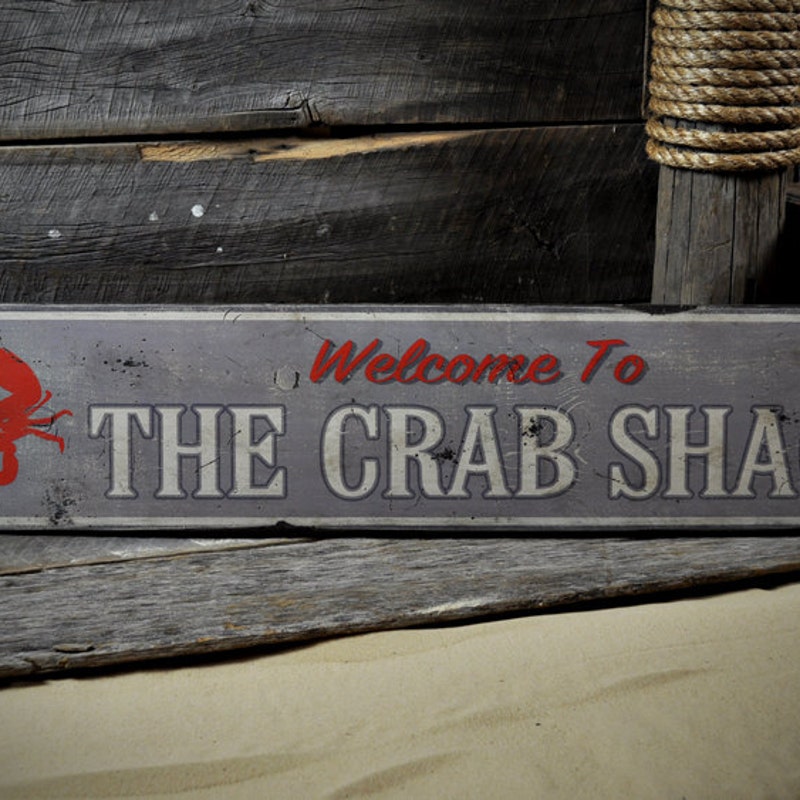 Crab Shack Sign - Etsy