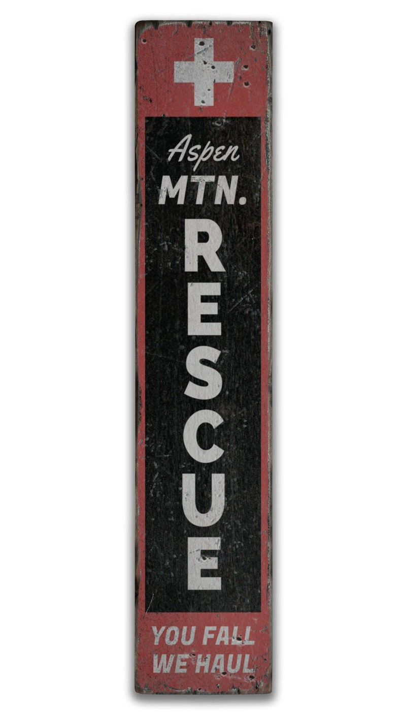 Ski Rescue Signs Wooden Rescue Sign Rescue Sign Wooden Ski | Etsy