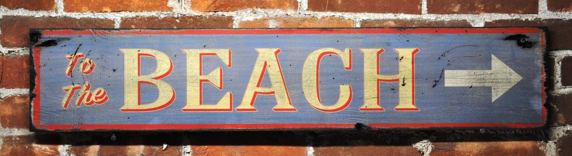 To the Beach Sign, Beach Decor, Beach Lover, Beach House Gift, Beach ...
