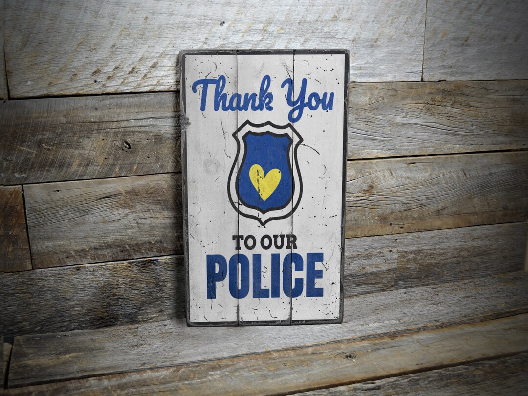 Thank You to Our Police Sign, Police Appreciation, Law Enforcement ...