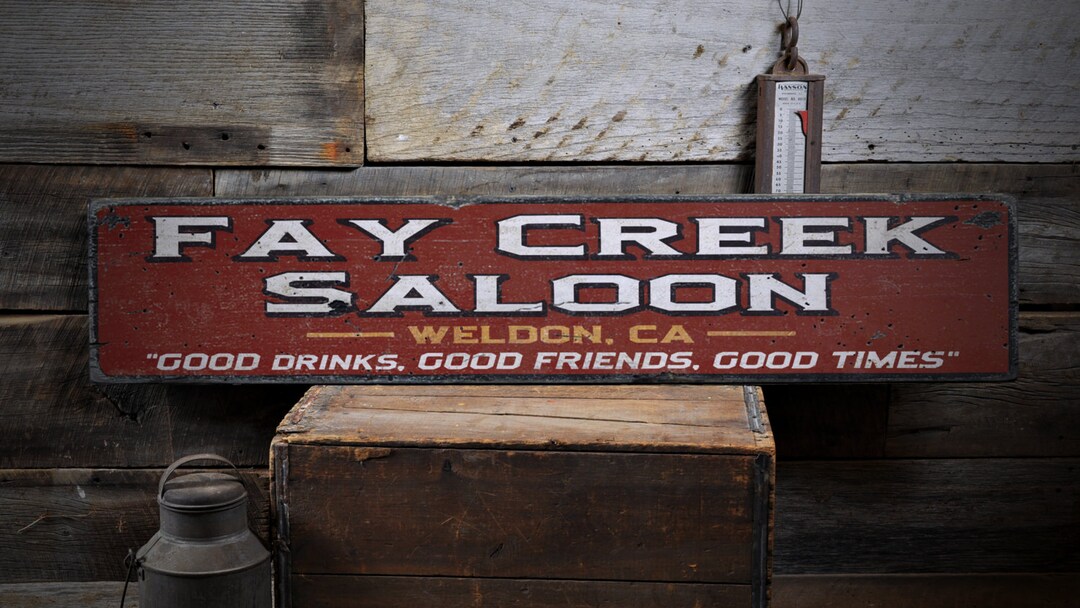 Custom Saloon Sign, Saloon Wall Decor, Wood Saloon Sign, Home Saloon ...