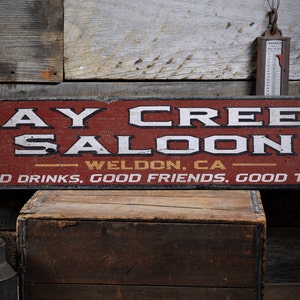 Custom Saloon Sign, Saloon Wall Decor, Wood Saloon Sign, Home Saloon ...