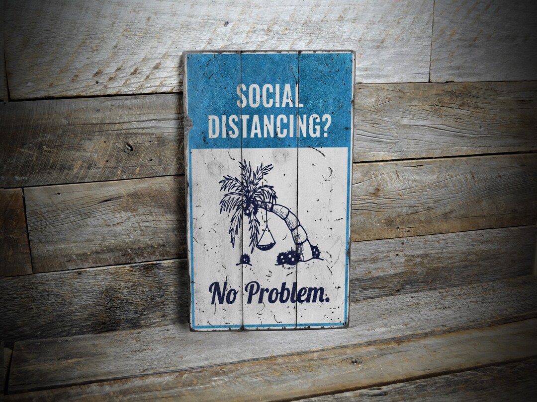 Social Distancing Sign, Funny Beach Sign, Distancing Humor, Beach House ...