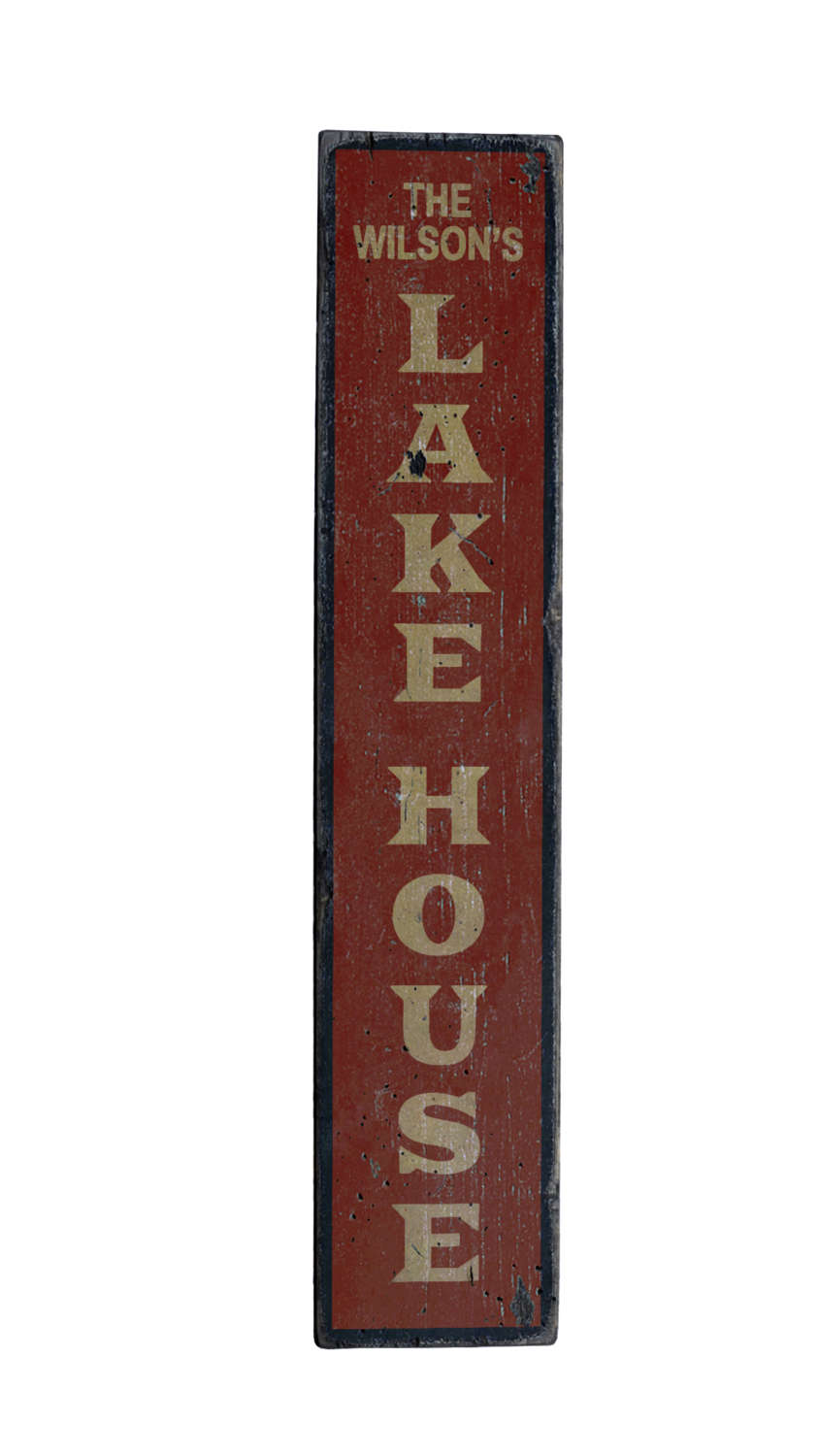 Lake House Sign Vertical Sign for Lake House Decor Custom | Etsy