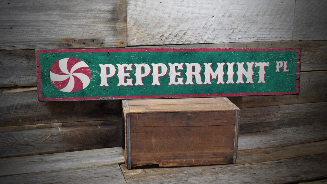 Peppermint Sign, Peppermint Decor, Peppermint Place, Christmas Candy ...