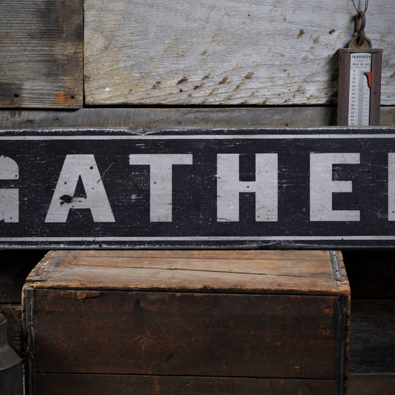 Large Gather Sign - Etsy