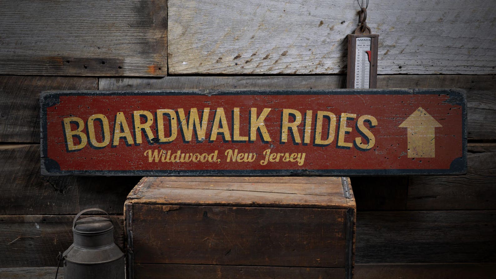 Boardwalk Rides Sign Custom Beach Boardwalk Wood Sign Beach | Etsy