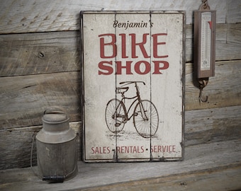 Old Bike Shop Sign - Etsy