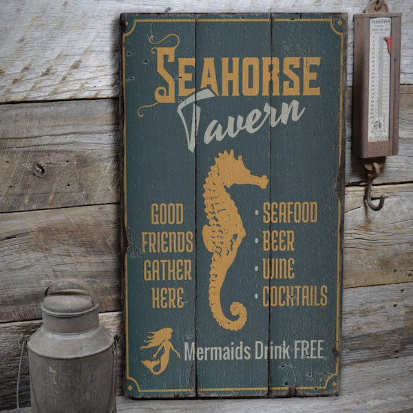 Seahorse Sign - Etsy