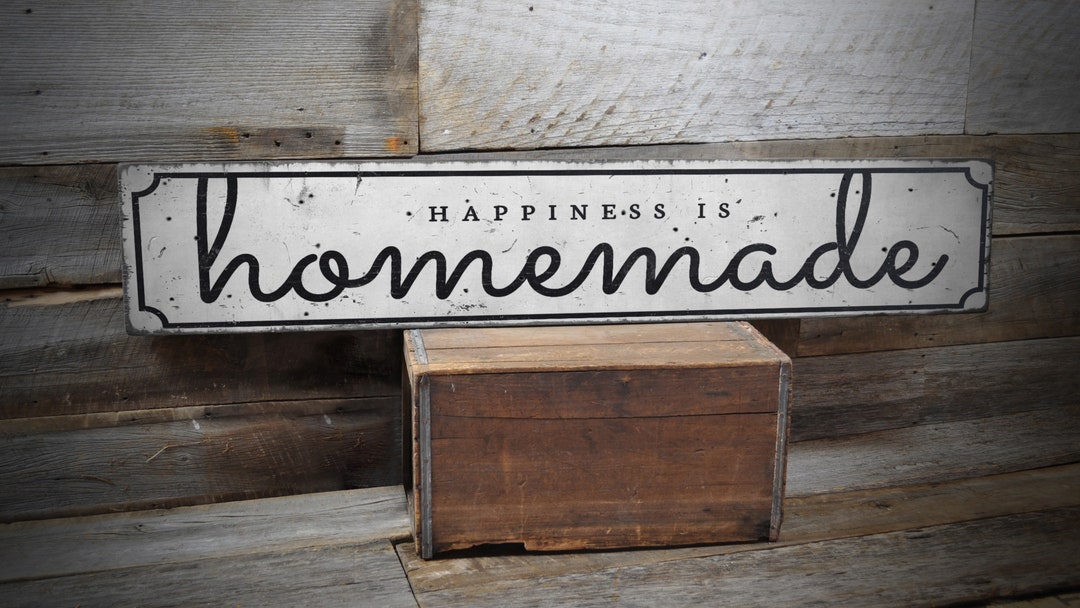 Happiness is Homemade Sign, Farmhouse Decor, Happiness Sign, Kitchen ...