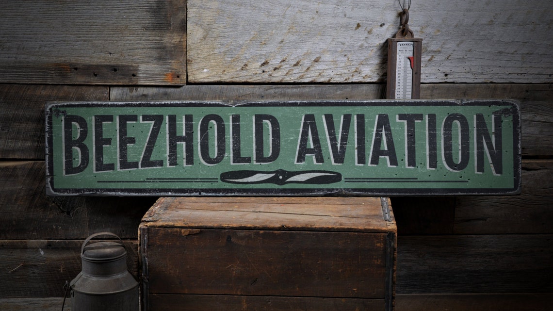 Aviation Sign Wood Airplane Sign Wooden Aviation Sign Pilot | Etsy