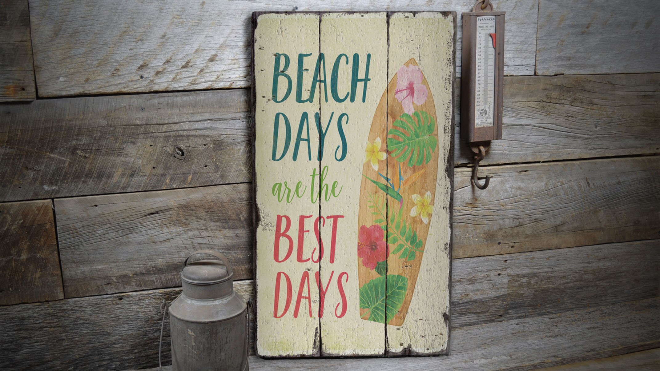 Beaching Days Sign Beach Days Decor Surf Board Sign Beach | Etsy