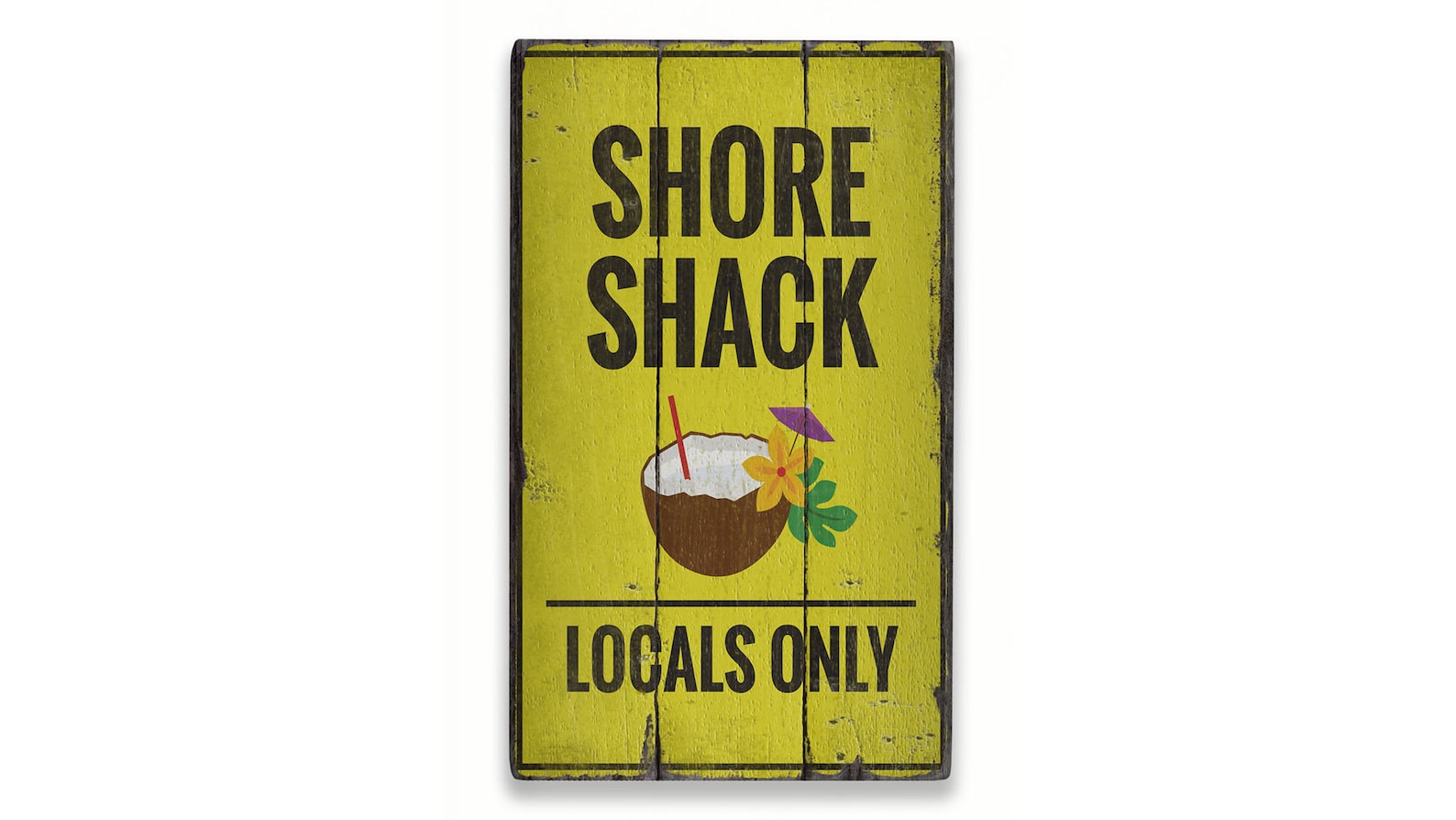 Shore Shack Sign Shore Shacks Decor Coconut Drink Sign - Etsy