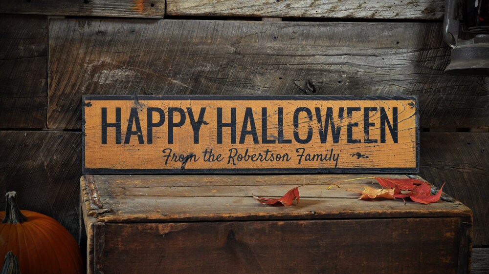Happy Halloween Sign Halloween Decor Halloween Party Sign - Etsy