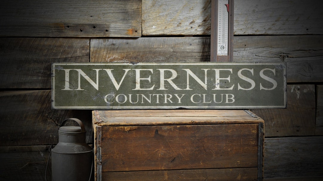 Custom Country Club Golf Sign - Rustic Hand Made Vintage Wooden ...